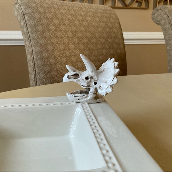 Hand Crafted | Accents | Triceratops Dinosaur Skull Platter Decoration ...